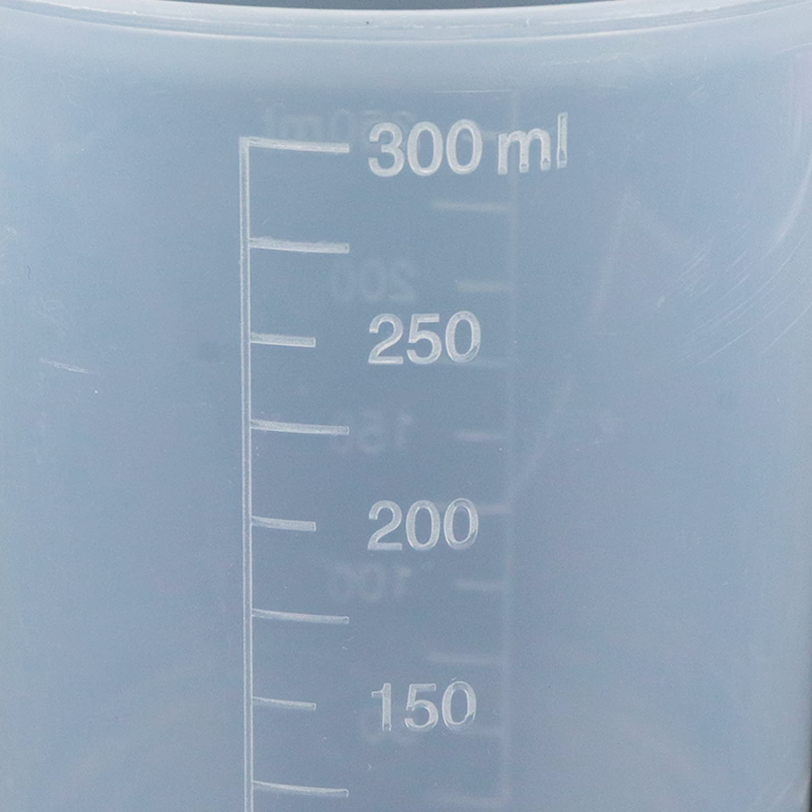 Antrader Kitchen PP Measuring Cup Scientific Plastic Graduated Beaker Transparent 250ml-300ml, 3-Pack