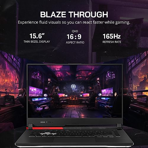ASUS ROG Strix G15 Advantage Edition Gaming Laptop, 15.6" QHD 165Hz Display, AMD Ryzen 9 5980HX, 32GB RAM, 1TB PCIe SSD, RGB Backlit Keyboard, Radeon RX 6800M, Win 11 Pro, Black, 32GB USB Card