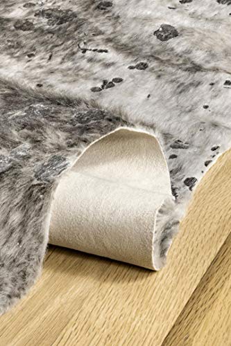 nuLOOM Bravo Spotted Faux Cowhide Area Rug, 5' x 6' 7", Grey