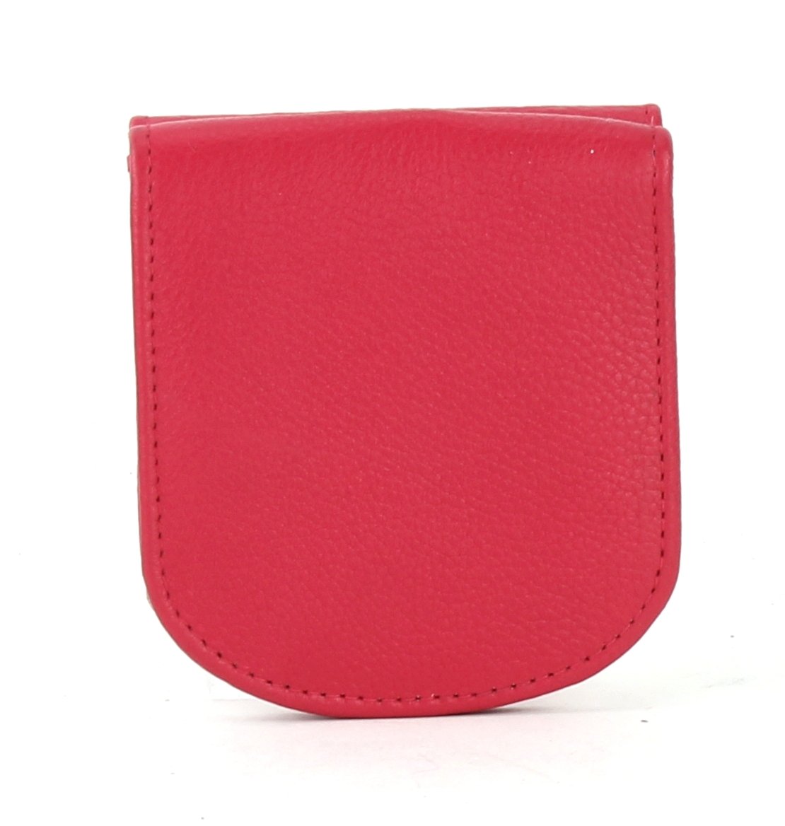 Bacci Leather Impressions Taxi Wallet - Soft Leather, Compact & Snap Pocket on Front, Folding Wallet, Small ID Cards & Coins Holder, Pouch for Men & Women, Coin Case (Leather, Pink)
