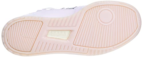 adidas Women's Postmove Mid Basketball Shoe, Almost Pink/Silver Metallic/Magic Mauve, 7