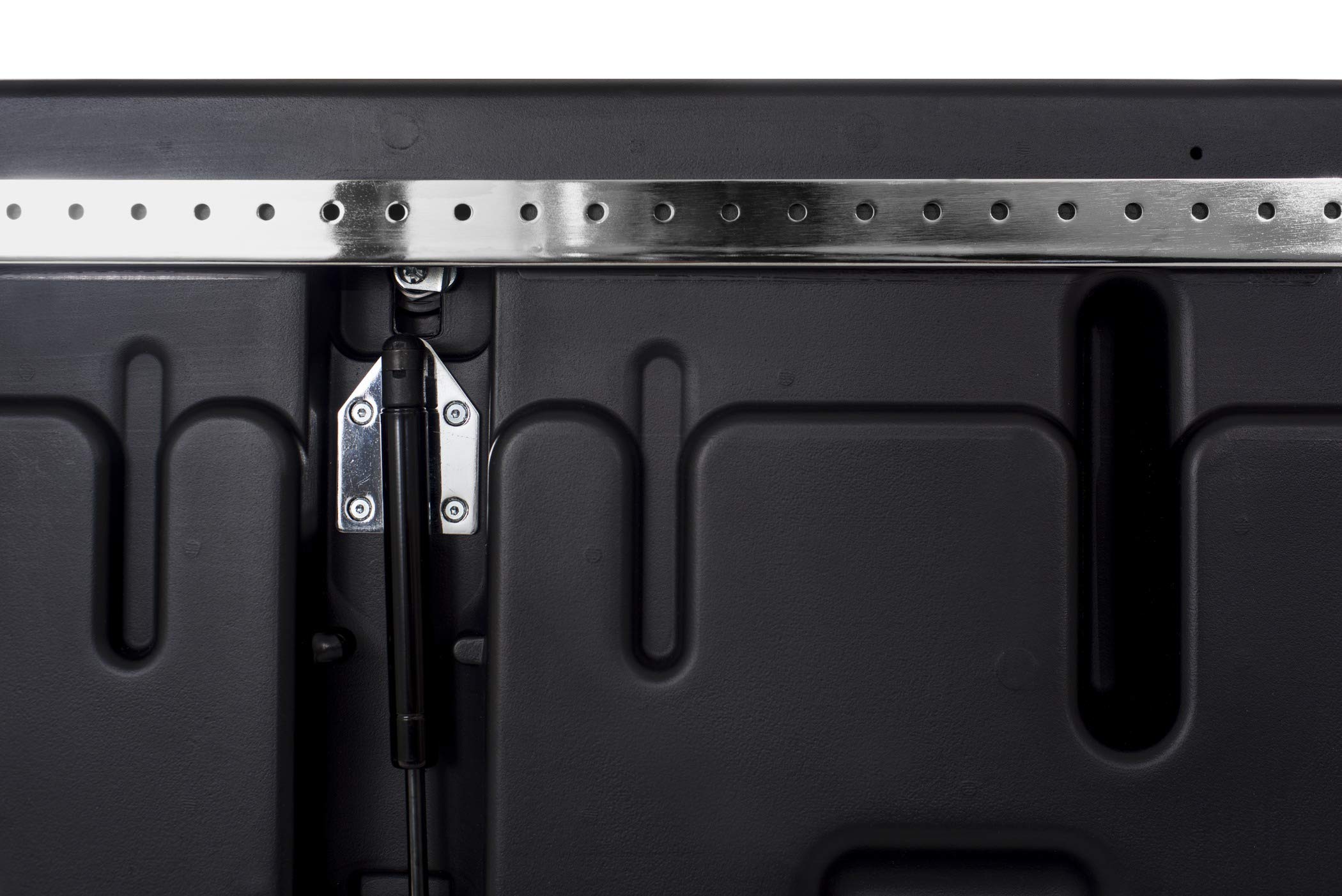 Foundations 200-EH-02 Ultra Horizontal Wall Mounted Baby Changing Station, Polyethylene with Heavy Duty Stainless Steel Hinge, Built-in Liner Dispenser, Two Bag Hooks - Black