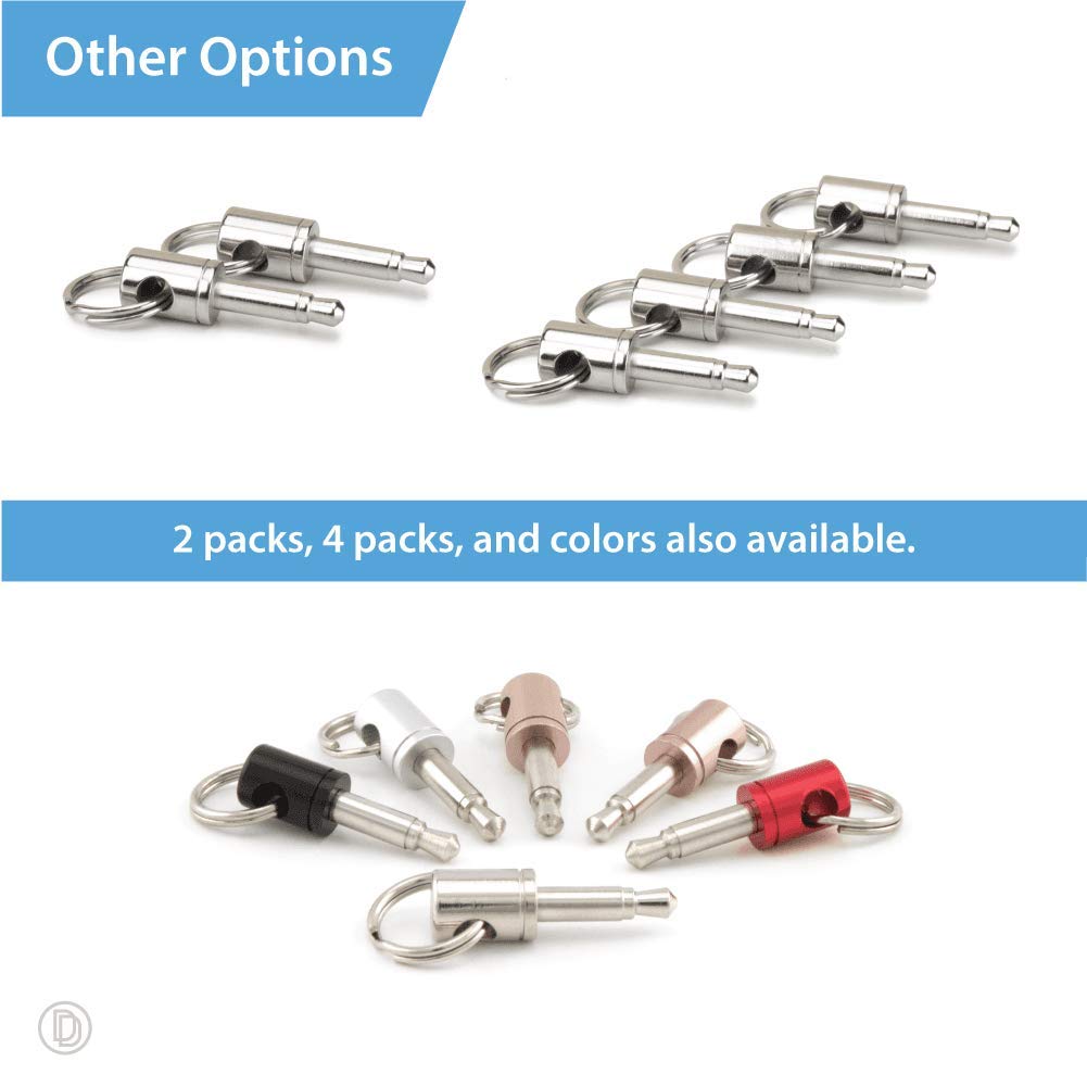 Dongle Dangler 3.5mm Headphone Jack Adapter - Compatible with iPhone 15/15 Pro/ 14/14 Pro/13/13 Pro/12/12 Pro/11/11 Pro/X/Xr/Xs/SE (Keychain 1-Pack)