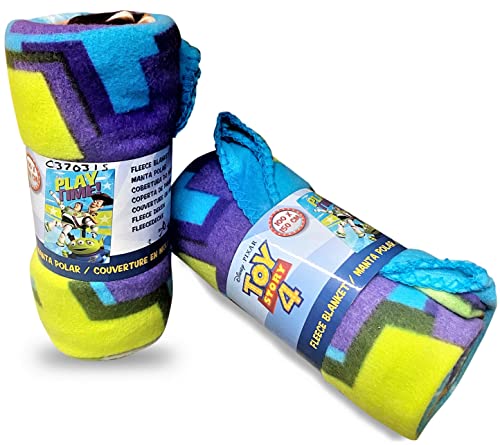 Boys Buzz Lightyear and Woody Cozy Fleece Blanket Measure 40" x 60"