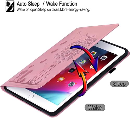 Case for iPad Mini 5 (5th Generation 7.9" 2019), Cover for iPad Mini 4,4th Generation 7.9" 2015, PU Leather Cover with Auto Sleep Wake for iPad Mini 1/Mini 2/Mini 3, Pink