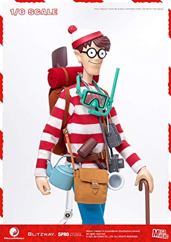 Blitzway - Where's Waldo? - Waldo 1/6th Scale Action Figure, 5Pro Studio MEGAHERO Series