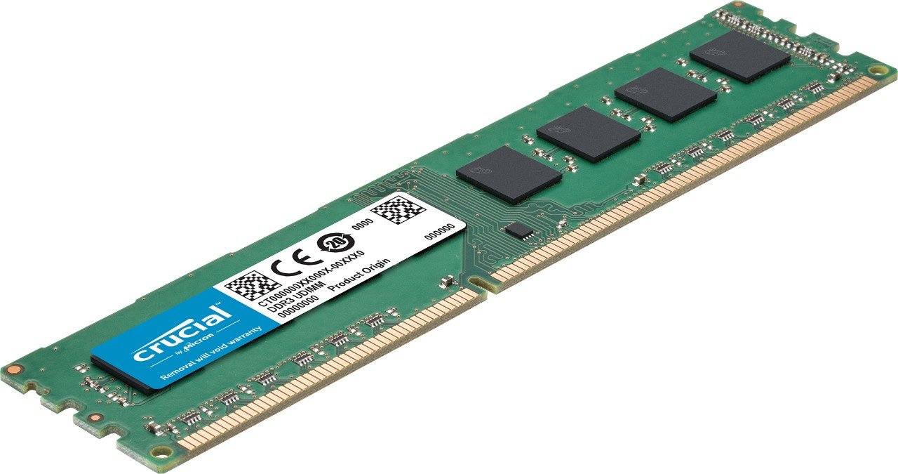 Crucial Technology 4GB, 240-pin DIMM, DDR3 PC3-12800,