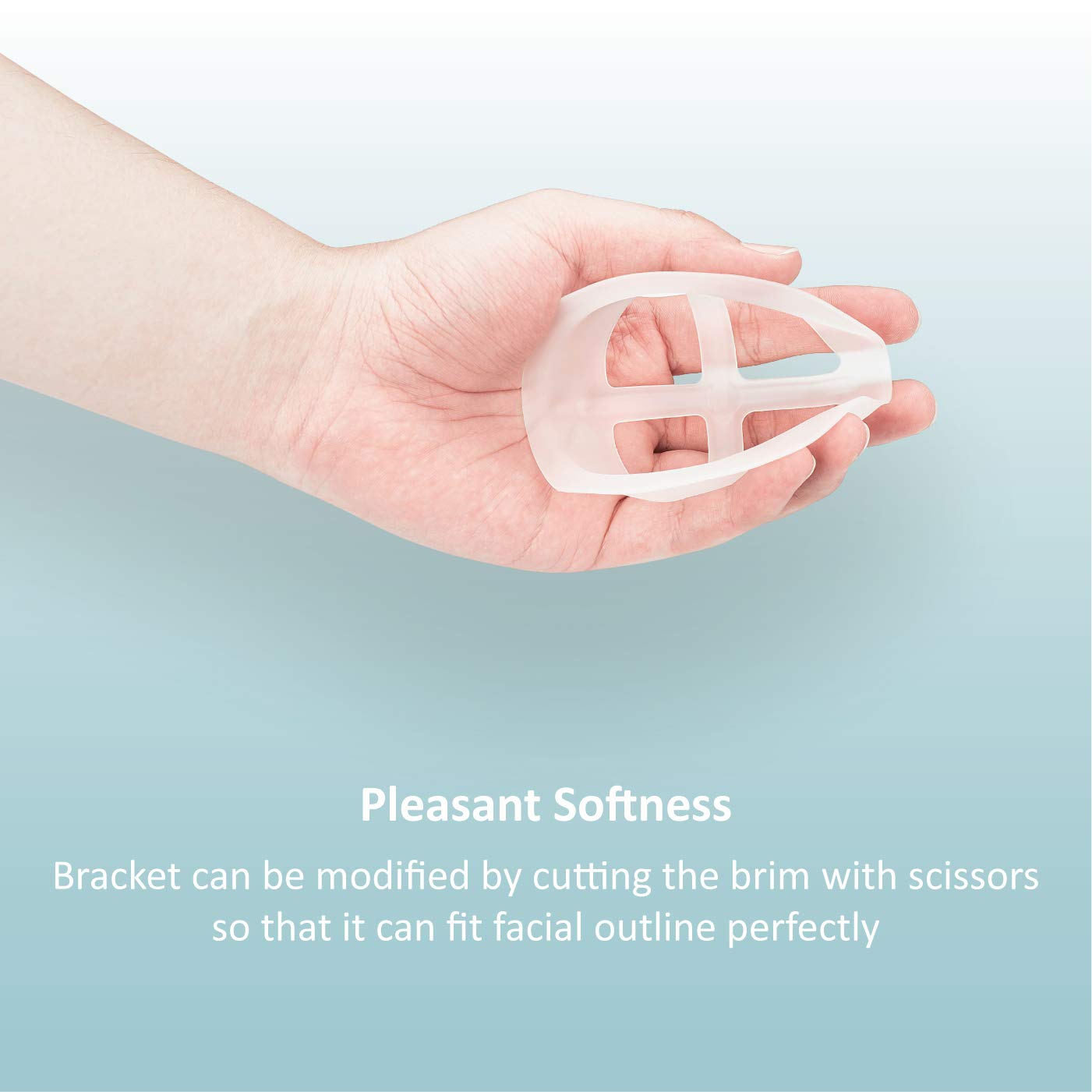 3D Bracket Mask Wearing Silicone Mask Inner Support Frame Keep Fabric Off Mouth Pack of 3