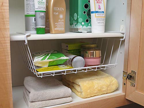 ClosetMaid 3998 Under Shelf Storage Bin , White , 13.4 in.