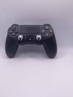 4pcs Controller Spider Silicone Joystick Cover Non-Slip Improve Gaming Thumb Grip (Black Venom) for PS5 / PS4/ Xbox One / Xbox360