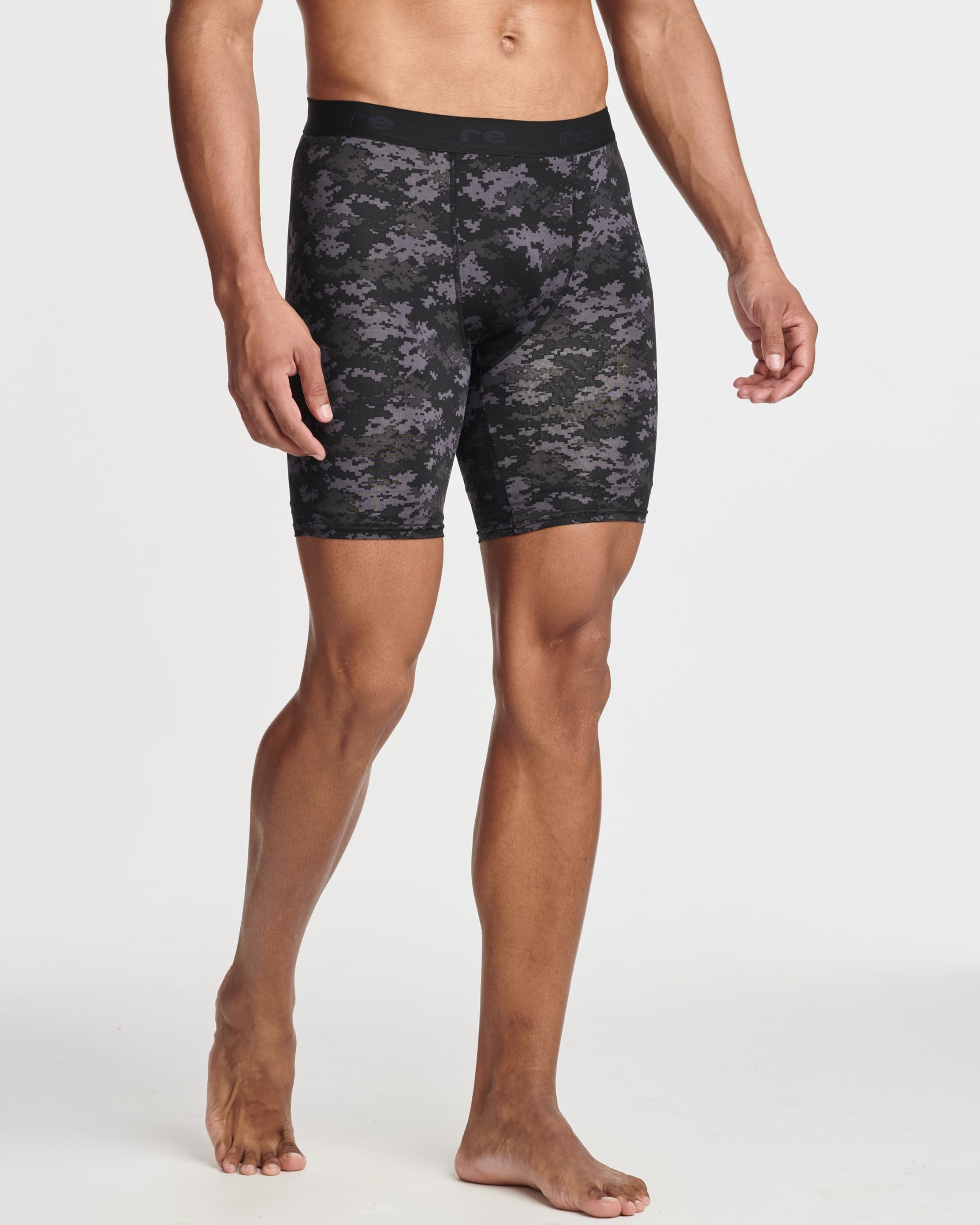 5 Pack: Mens Compression Short Biker Shorts for Men Cool Spandex Sports Basketball Workout Gym Yoga Base Layer Tight Skins Active Athletic Running Underwear Briefs Quick Dry Dri Fit- Set 7, M
