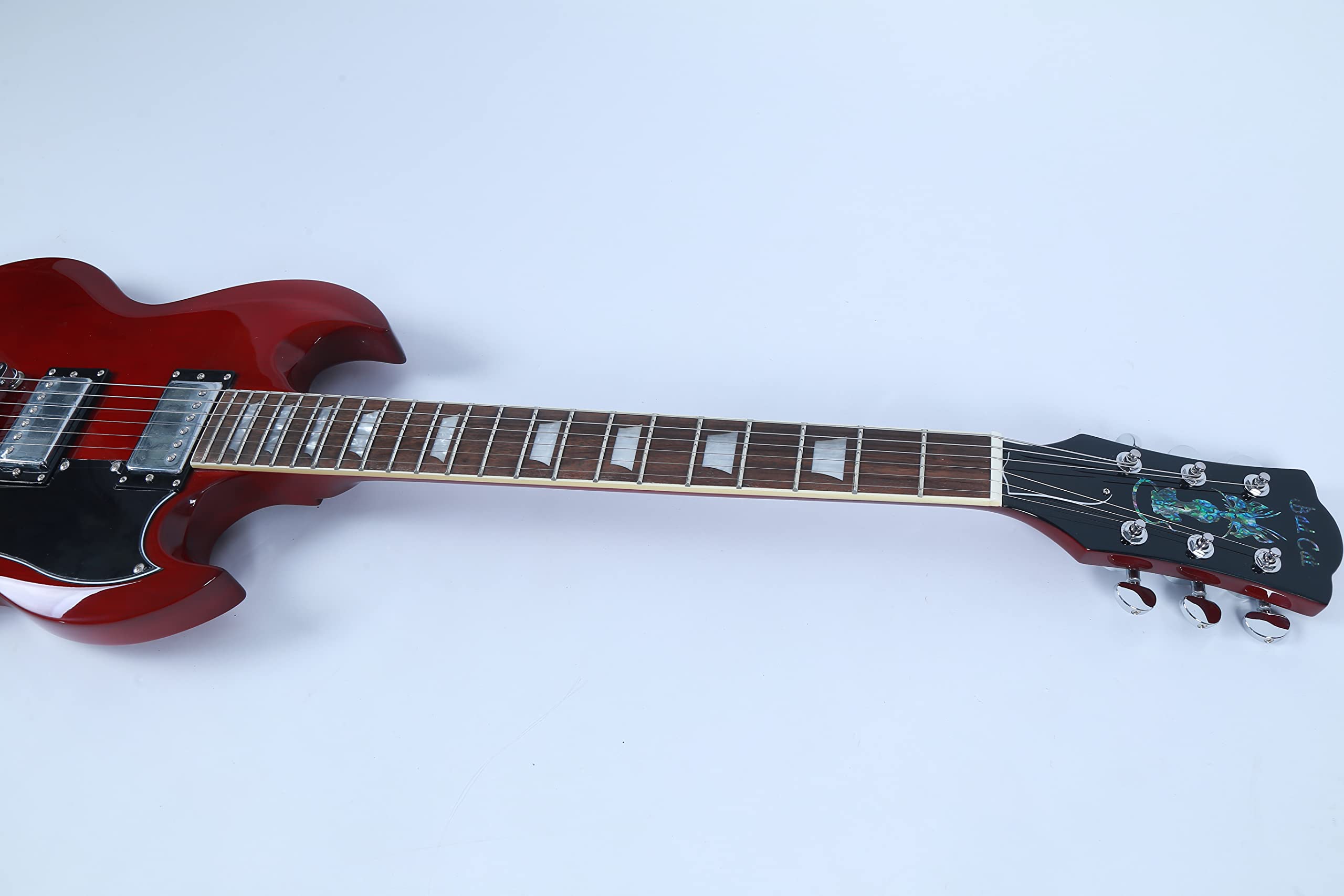 Bad Cat Instruments Electric Guitar, 6 String Double Cut Electric Guitar, Solid Mahogany Body and Neck, Rosewood Fingerboard, Right Hand, DC-340 Series