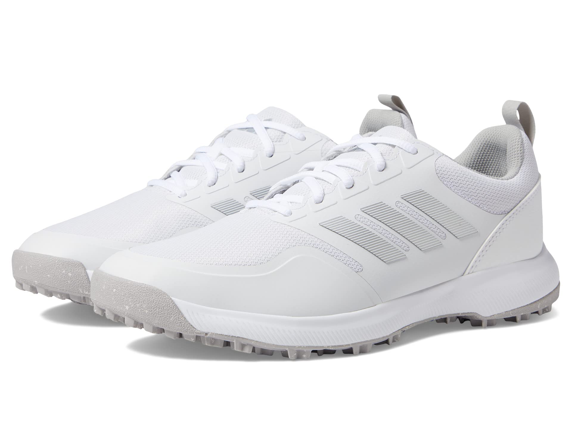 adidas Women's Tech Response Spikeless 3.0 Golf Shoes, Footwear White/Grey Two/Silver Metallic, 8.5