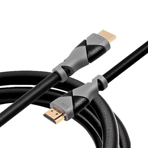 XIBUZZ 50ft 4K HDMI Cable- High-Speed Ultra HD Cord for UHD TVs Gaming Consoles PS5 Xbox Monitors, Experience 4K Brilliance with ARC Enabled 60Hz Display with Flexible and Reliable Base