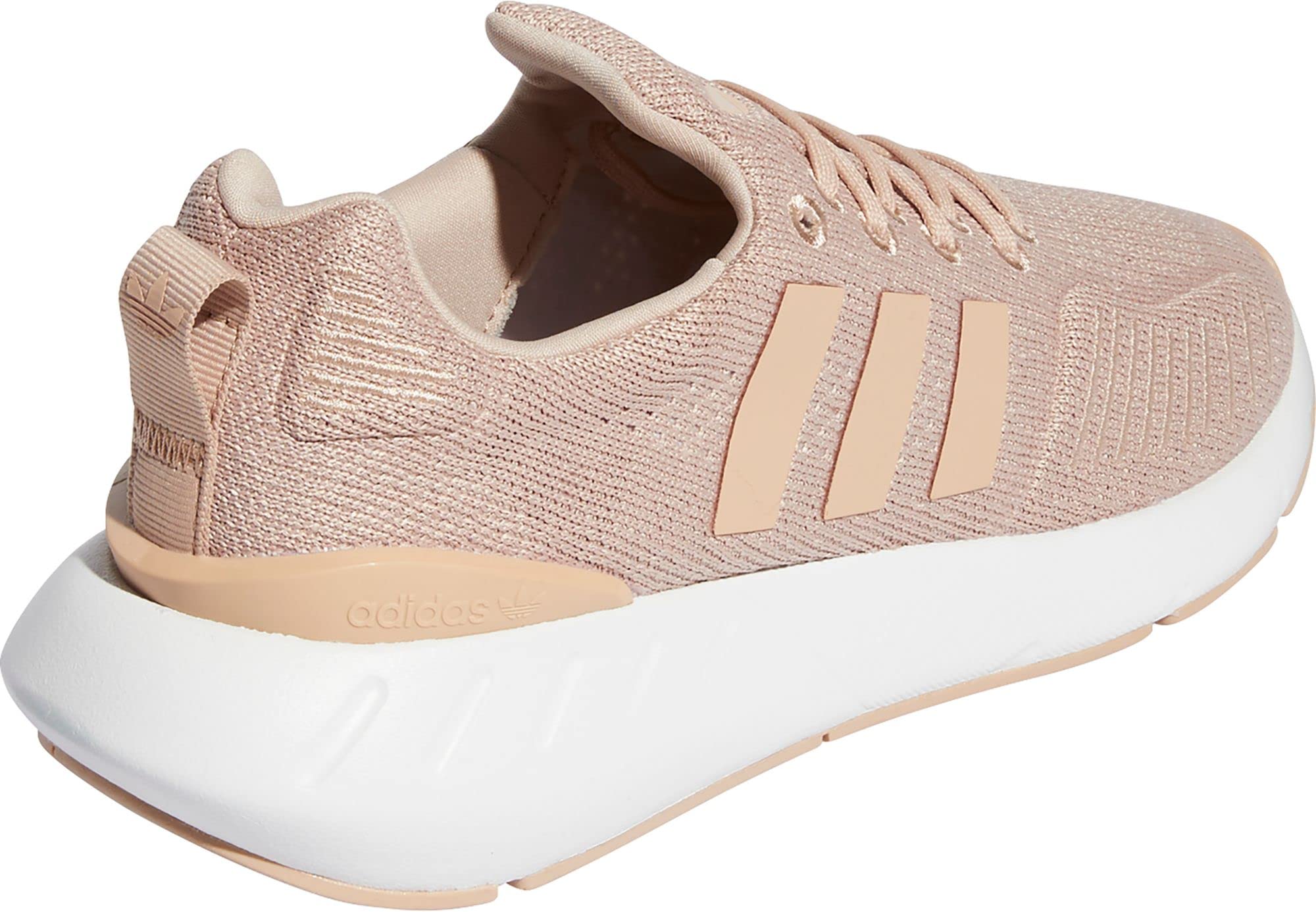 adidas Women's Swift Run 22 Sneaker, Ash Pearl/Ash Pearl/White, 7 M US
