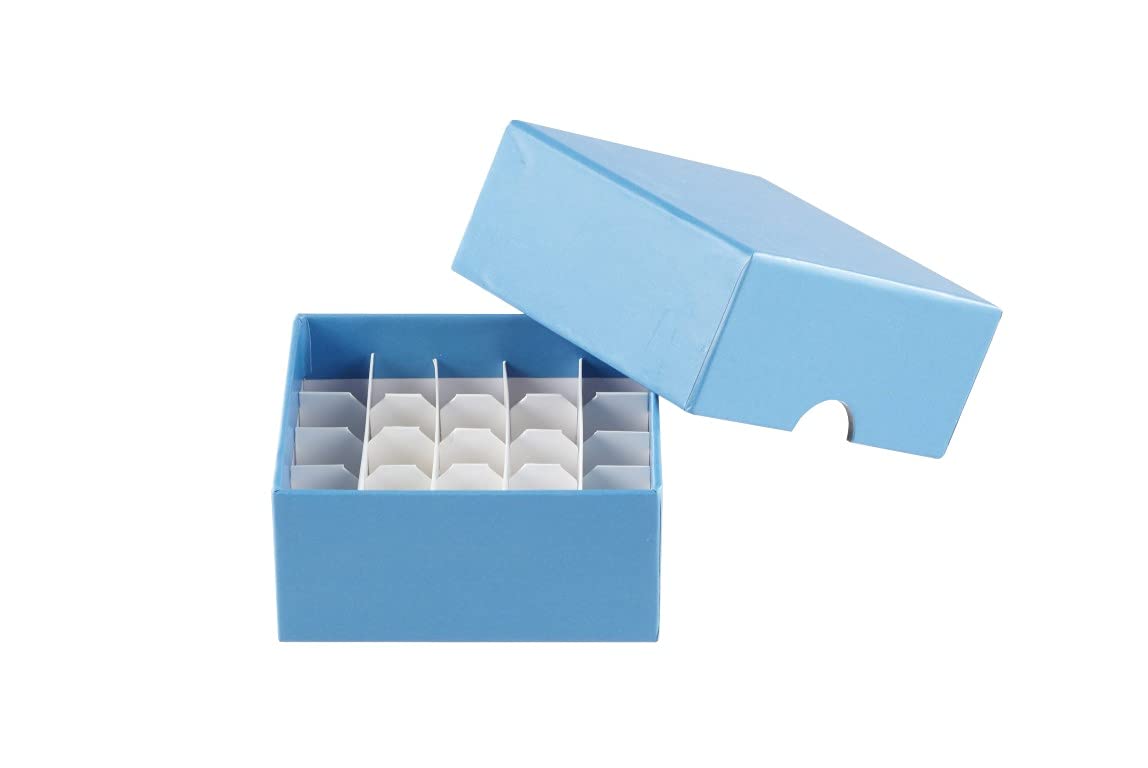 Heathrow Scientific HS2860E True North Cardboard Cryogenic Freezer Box Partition/Divider 100 Well (10 x 10), White (2), Fluid_Ounces, Degree C, Cardboard, (Pack of 12)