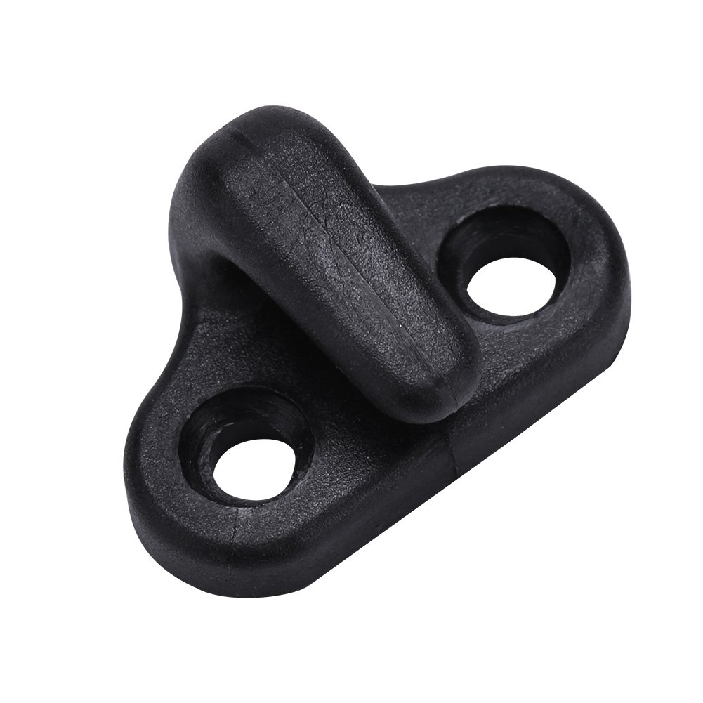 4Pcs/Set Kayak Lashing Hooks Nylon Kayak Lashing Replacement J Shape Hooks with Flat Head Screws for Kayak, Canoes, Boats