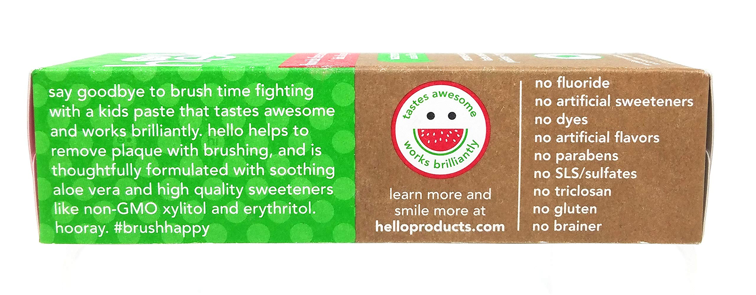 Hello Products LLC - Tpst Natural Wtrmln Flrd Free - Case of 6-4.2 OZ