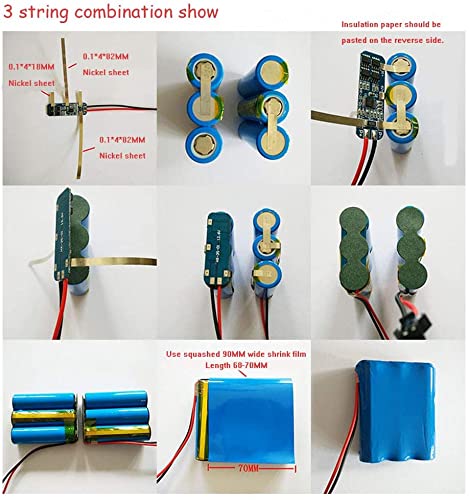 Songhe 3S 12V 10A 18650 BMS Li-ion Lithium Battery Charger Protection Module 18650 Charger Board Module 10.8V 11.1V 12.6V (5PCS)