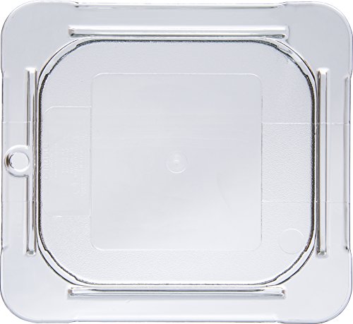 Carlisle FoodService Products 10316U07 StorPlus Sixth Size Polycarbonate Universal Flat Surface Food Pan Lid, Clear