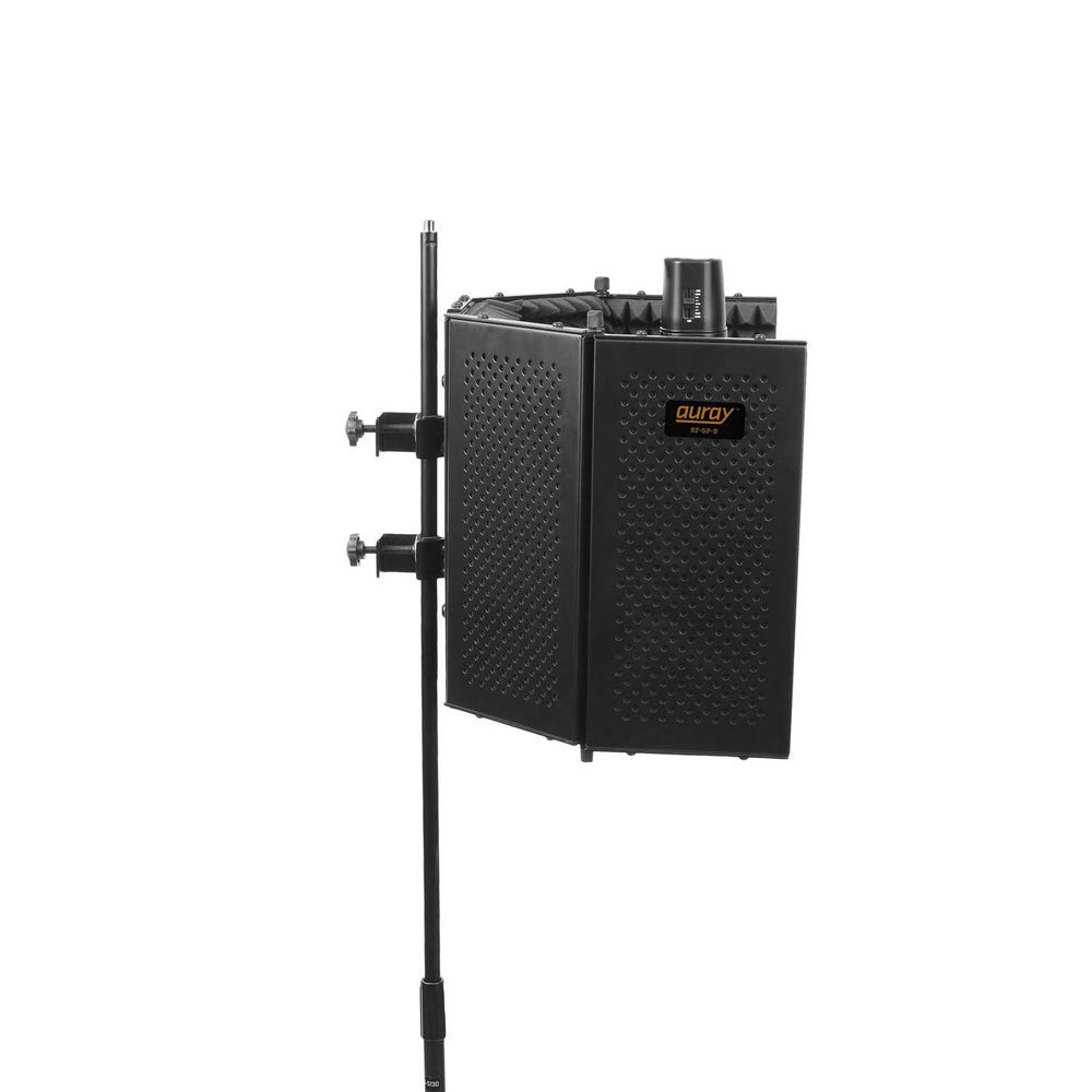 Blue Bluebird SL Large-Diaphragm Condenser Studio Microphone with Auray RF-5P-B Reflection Filter and RFMS-580 Reflection Filter Tripod Mic Stand Bundle