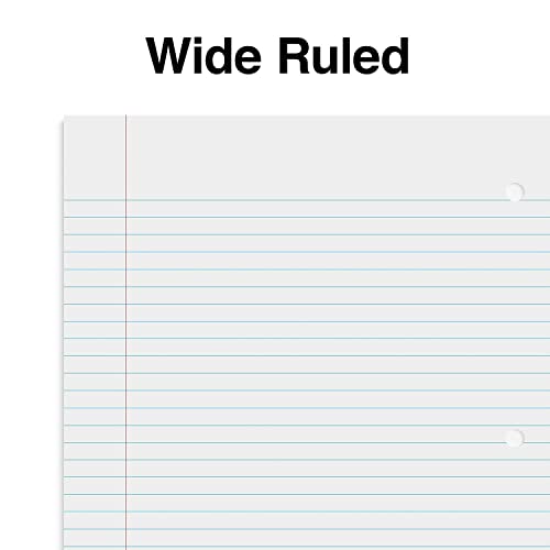STAPLES 321463 1-Subject Notebook 8-Inch X 10.5-Inch Wide Rule 70 Sh. Assorted (27497M)