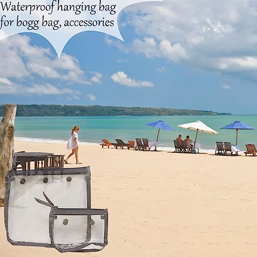 FARRJO Clear Waterproof Insert Pouch for Bogg Bag Travel Organizer Storage for Bogg Bag Hanging Bag for Bogg Bag (1PC(Set of 2))