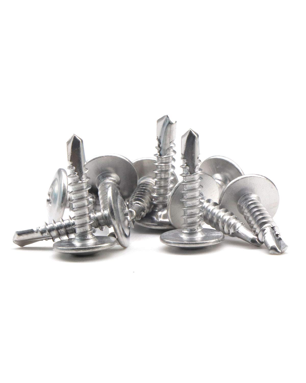 IMScrews 200pcs #8 x 3/4" Self Drilling Truss Head Screws Standard Thread Wood Work MDF 410 Stainless Steel