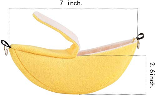 KUDES Banana Hamster Bed House Hammock Small Animals Hanging Warm Bed House Cage Nest Hamster Accessories
