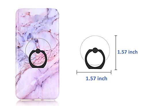 Transparent Circular Cell Phone Ring Holder Kickstand,Clear Phone Finger Ring Grip Stand for Phones,Pad
