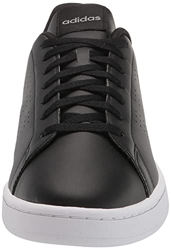 adidas Men's Advantage Racquetball Shoe, Black/Black/Grey, 10