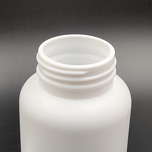 Othmro PE Plastic Lab Chemical Reagent Bottles 5pcs, 51ml/1.72oz Wide Mouth 28mmID Round Sample Liquid Storage Container Sealing Bottles White with Cap