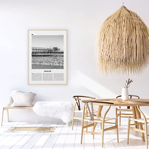 Avalon Print Black and White New Jersey, Avalon Wall Art, Avalon Poster, Avalon Photo, Avalon Wall Décor, Avalon Map, USA, United States