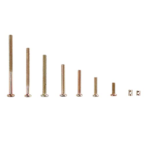 Crib Screws Bolts Replacement Hardware Parts Kit M6x75 65 55 50 35 20 16mm Crib Bolt Barrel Nut Compatible with Graco Benton Cribs Dream On Me Chelsea Carson Classic Synergy Cribs DaVinci Kalani Cribs