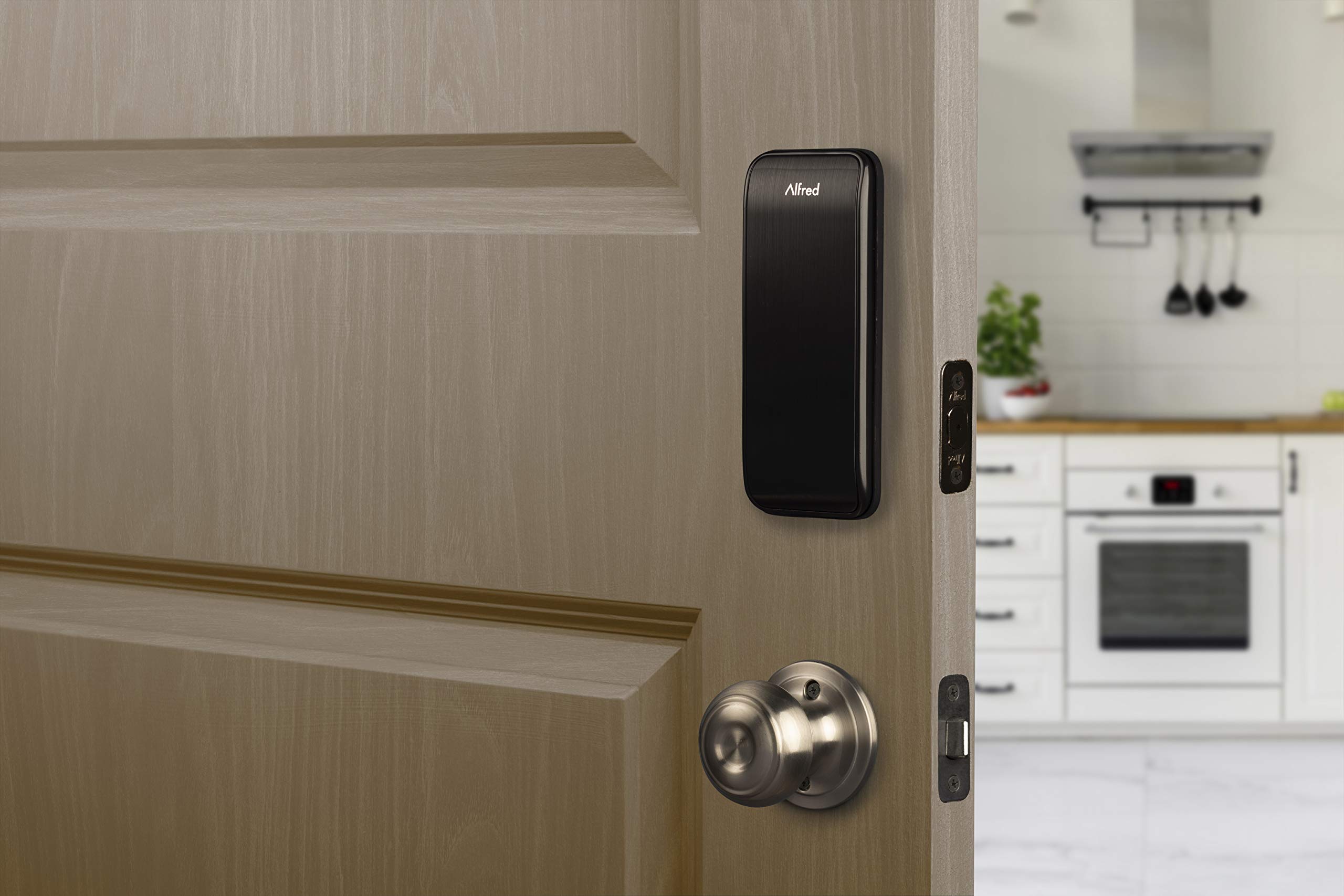 Alfred DB2 Smart Door Lock Deadbolt Touchscreen Keypad, Pin Code + Bluetooth, Up-to 20 Pin Codes (Black)