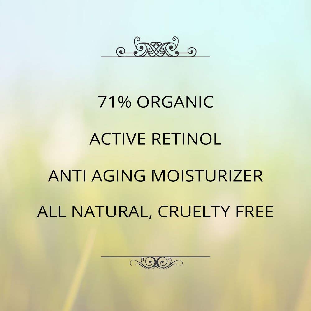 Essence of Arcadia Retinol Moisturizer Cream 2.5% for Face & Eye Area - Anti-Aging Formula with Hyaluronic Acid, Vitamin E, Green Tea - 1.7 Fl Oz