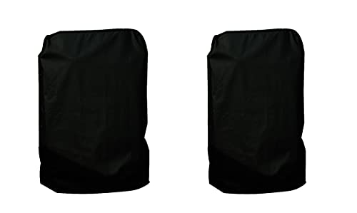 ATYARD 2pcs Folding Chair Cover Outdoor Folding Chair Protector Waterproof and UV Resistant, Black 33"(W) x39(H) Black
