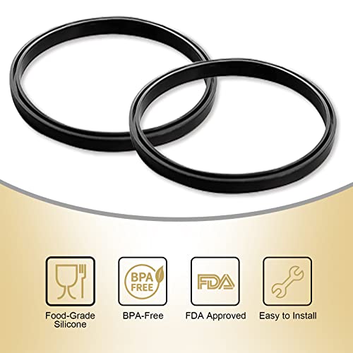 BOSORIO 4 Pack Gaskets Compatible with Contigo Snapseal Byron Travel Mug 16oz & 20oz, Replacement Rubber Seal for Contigo Snapseal Lid, Replacement Silicone Part for Contigo Coffee Travel Tumbler