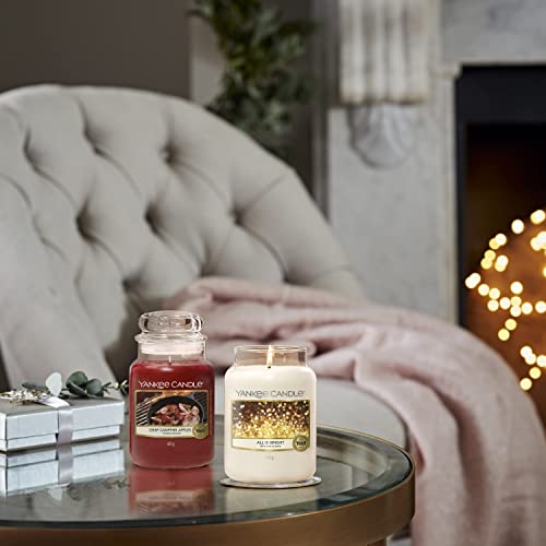 Yankee Candle Scented Candle, Crisp Campfire Apples Large Jar, Burn Time: Up to 150 Hours, Large Jar Candle