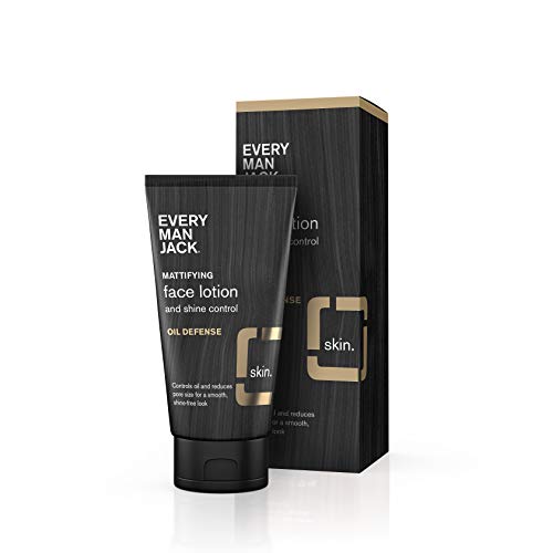 Every Man Jack Mattifying Face Lotion, Oil Defense, Fragrance Free, 2.5-ounce