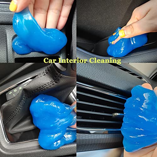 Car Cleaning Gel Keyboard Cleaner Car Detailing Putty Auto Slime Cleaning Goo Magic Dust Cleaning Tool for Keyboards, Car Vents, Cameras, Printers, Calculators, Screens