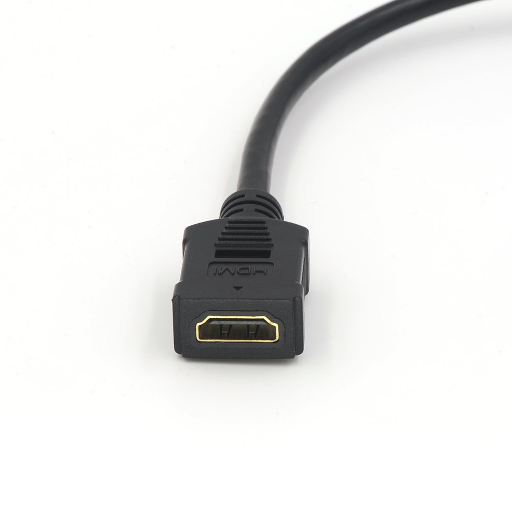 VCE 5-Pack HDMI Keystone Jack, Female to Female HDMI Pigtail Cable 4K HDMI Wall Jack for Keystone Wall Plate, 6 Inch