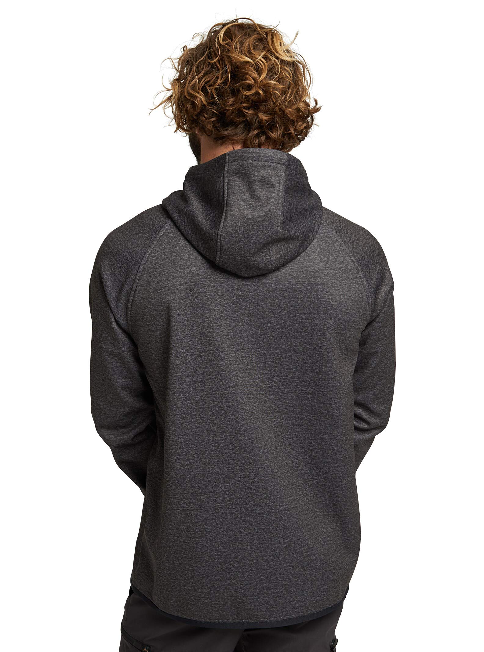 Burton Men's Crown Weatherproof Pullover Fleece, True Black Heather, L