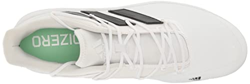 adidas Men's Adizero Afterburner 8 Baseball Shoe, White/Core Black/White, 9.5