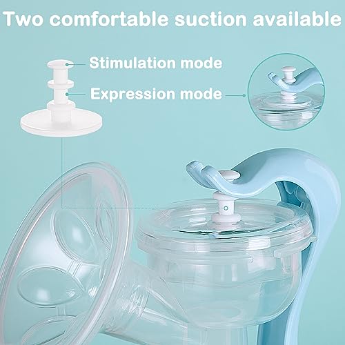 BumbleBee Manual Breast Pump Collector for Breastfeeding Combo- Silicone Milk Collector, Hand Pump Breast Pump 5oz/150ml with Compatible Nipple, Cap, Silicone Stopper and Storage Bag