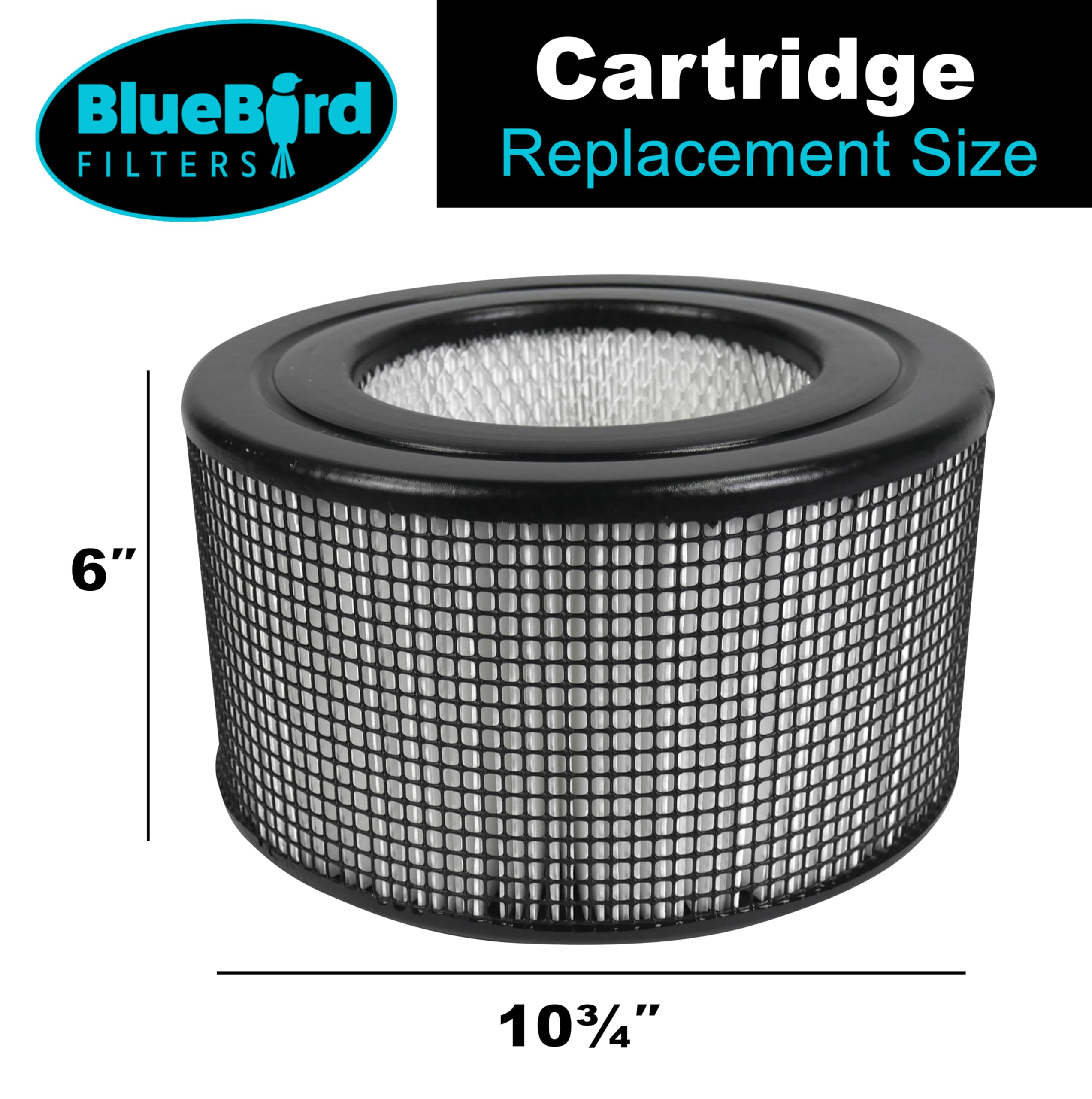 BlueBird Filters Replacement HEPA Filter & Carbon Pre Filter Kit For Honeywell 10500 (EV-10) 17000 17000-S 17005 OEM Part Number 20500 (1 HEPA + 4 Carbon Pre-Filter)