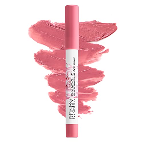 Physicians Formula RosĂŠ Kiss All Day Glossy Lipstick Lip Color Makeup, Pink Blind Date | Dermatologist Tested, Clinicially Tested