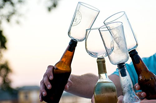 Guzzle Buddy Wine Bottle Glass, It Turns Your Bottle into Your Glass, Original As Seen on Shark Tank