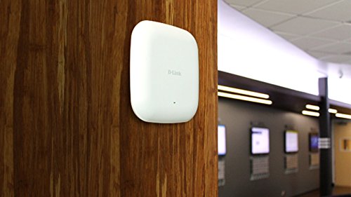 D-Link AC1300 Wave 2 Dual-Band PoE Access Point, Stand-alone or Remote Software Managed (Nuclias Connect), Gigabit Port, Wall or Ceiling Mount, Supports 802.3af PoE, WiFi Bridge Mode (DAP-2610) White