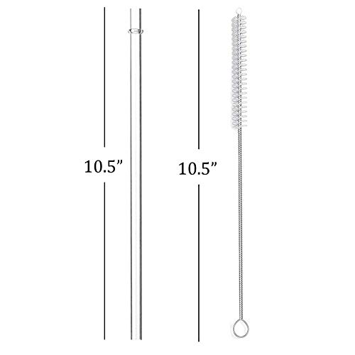 ALINK 10 Tritan Reusable Straws + 6 Tritan Smoothie Straws